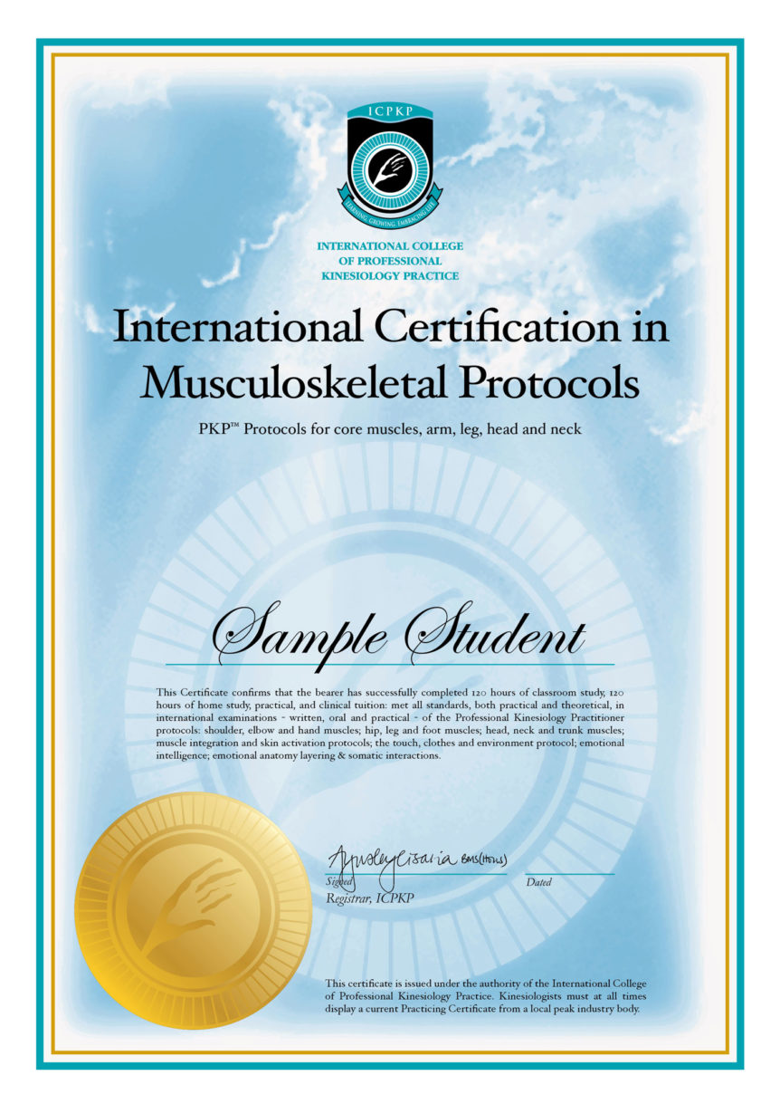 ICPKP® Musculoskeletal Protocol Certification Program - ICPKP